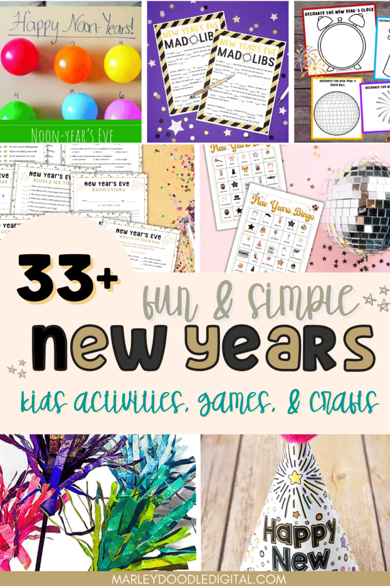 31+ Fun & Free New Years Games, Activities, and Crafts for Kids + Party ...