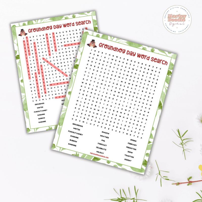 Free Printable Kids Christmas Tic Tac Toe Game (2 Versions!) - Marley ...