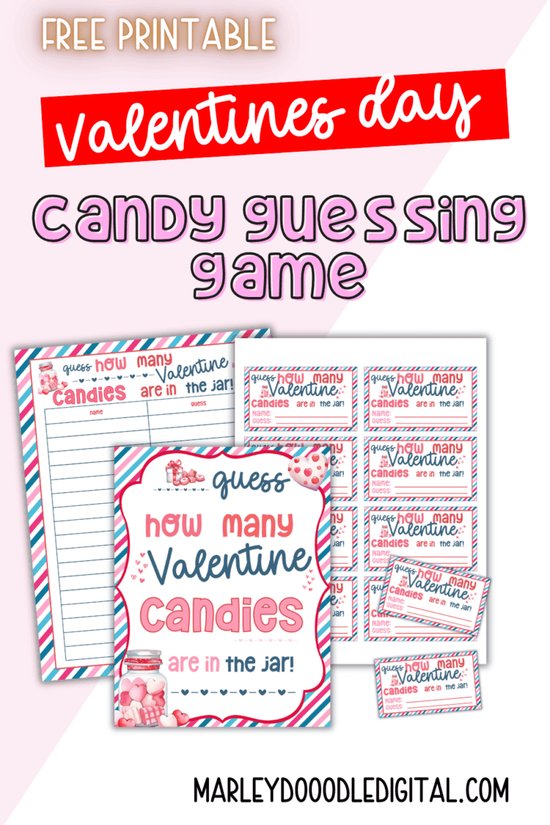 How Many Valentine Candies Are in the Jar? (Free Printables) - Marley ...