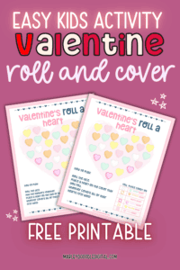 Valentine Roll a Heart Dice Game (Free Party Printable!) - Marley ...