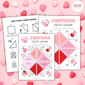 Free Printable Kids Valentine Cootie Catcher (Jokes + Blanks) - Marley ...