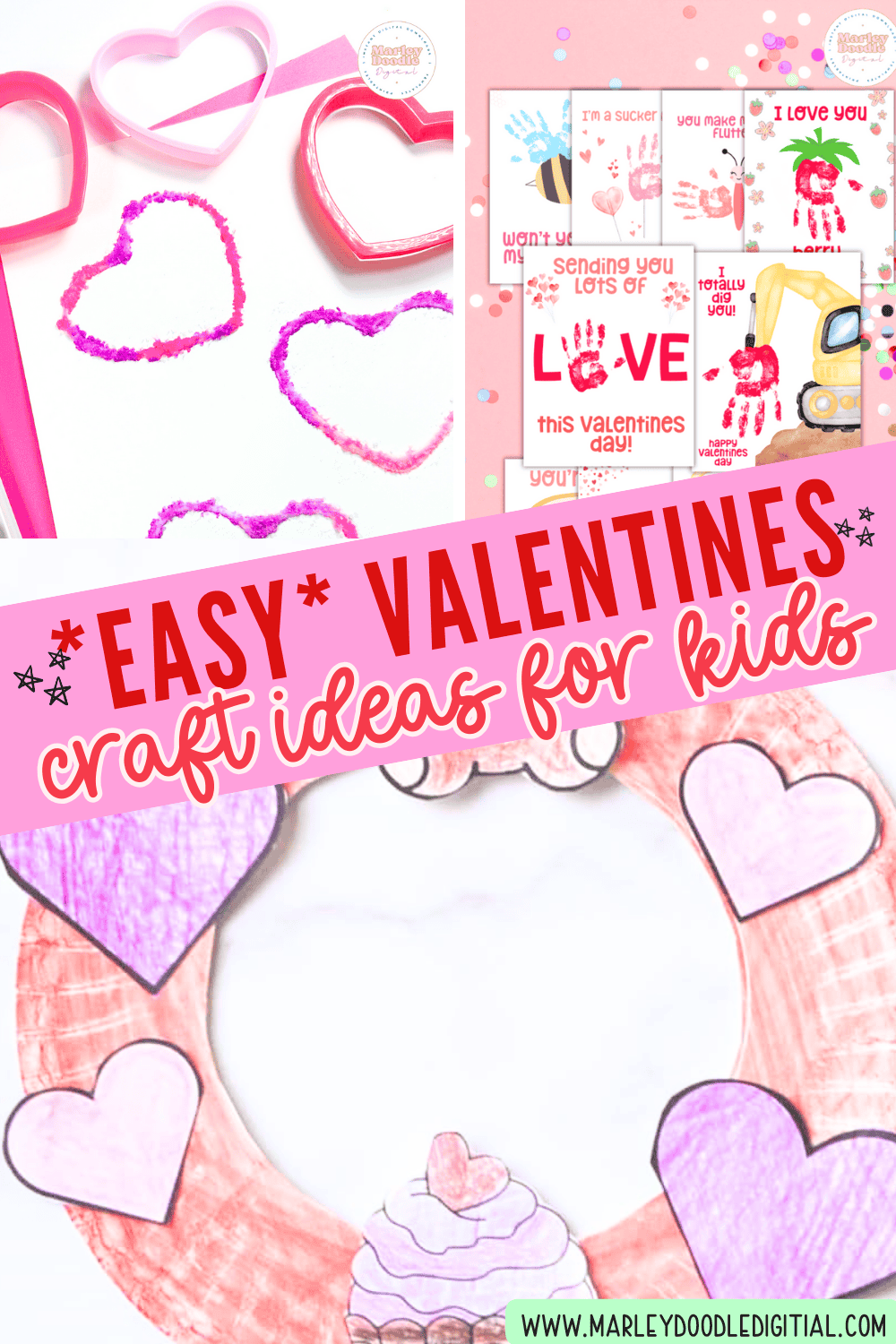 47+ Easy & Fun Valentines Crafts for Kids and Toddlers - Marley Doodle ...