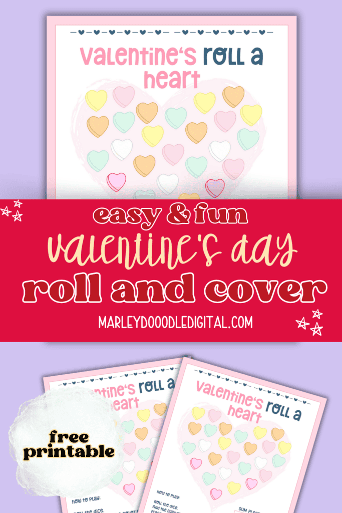 Valentine Roll a Heart Dice Game (Free Party Printable!) - Marley ...