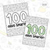 100th Day of School Q-Tip Painting Activity - Marley Doodle Digital
