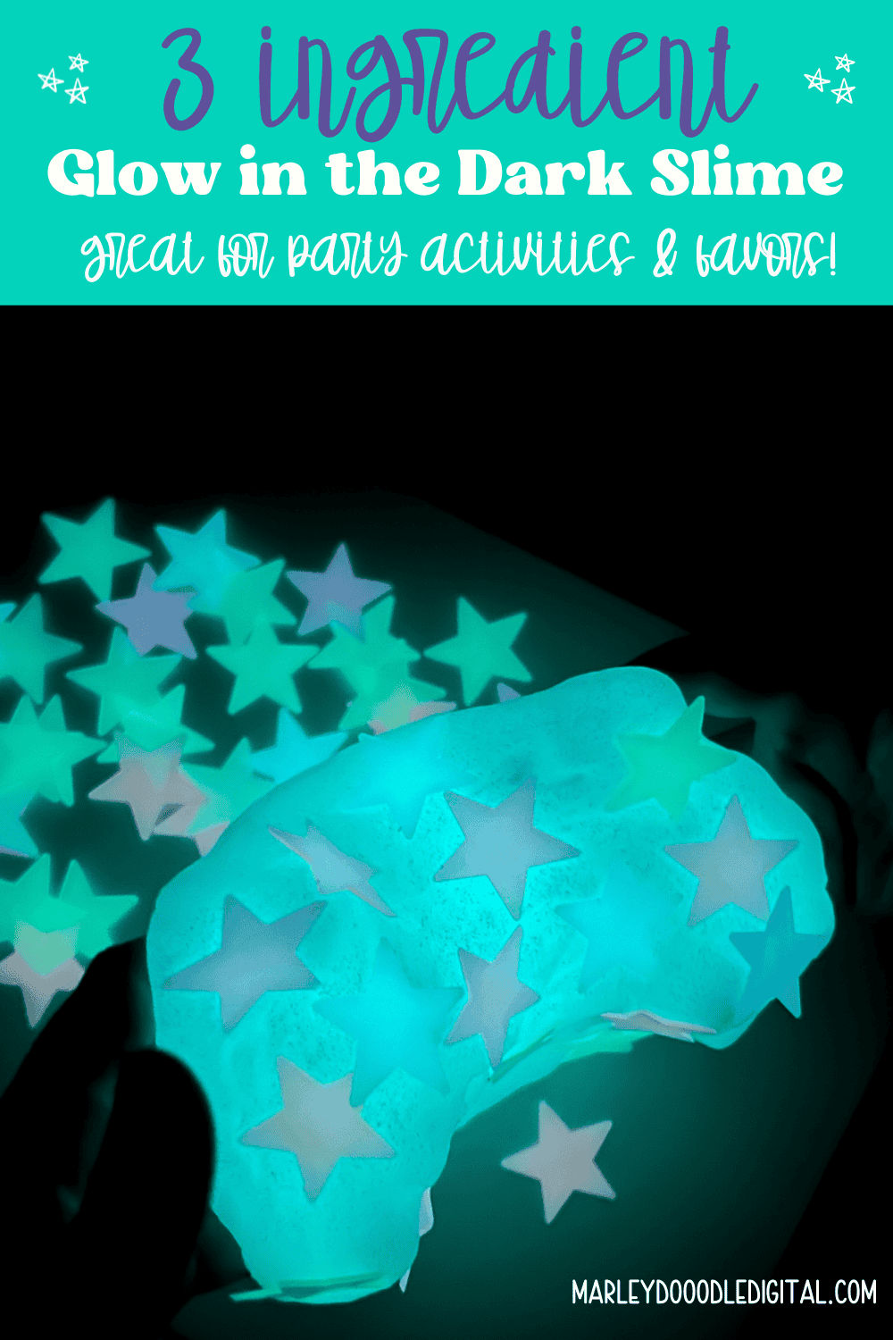 3 Ingredient Squishy Glow in the Dark Slime - Marley Doodle Digital
