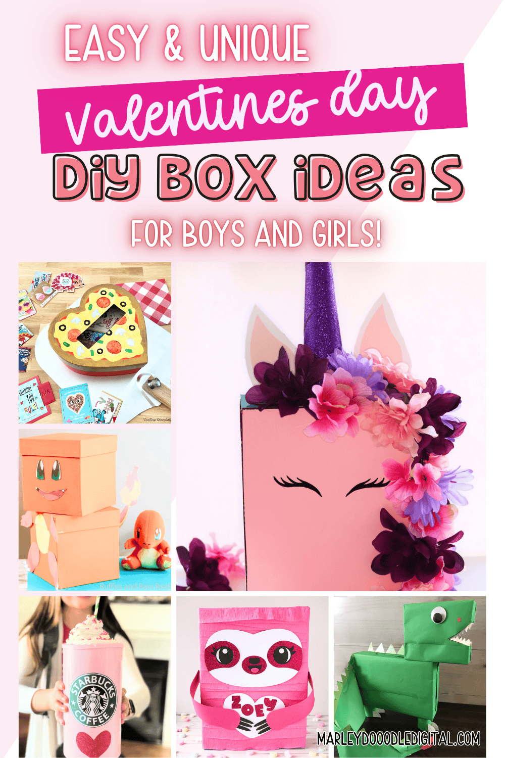 31+ Cutest DIY Valentine's Day Box Ideas - Marley Doodle Digital