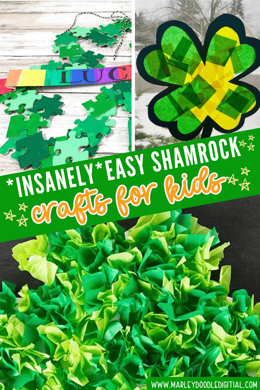 27+ Easy & Fun Shamrock Crafts for Kids and Toddlers - Marley Doodle ...
