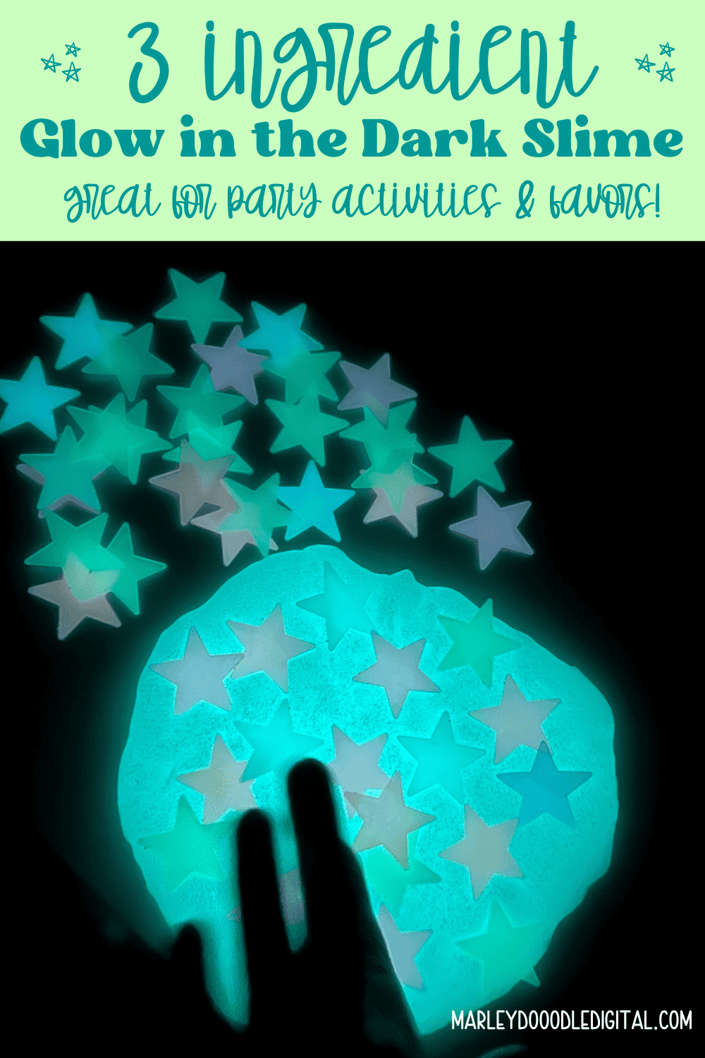 3 Ingredient Squishy Glow in the Dark Slime - Marley Doodle Digital