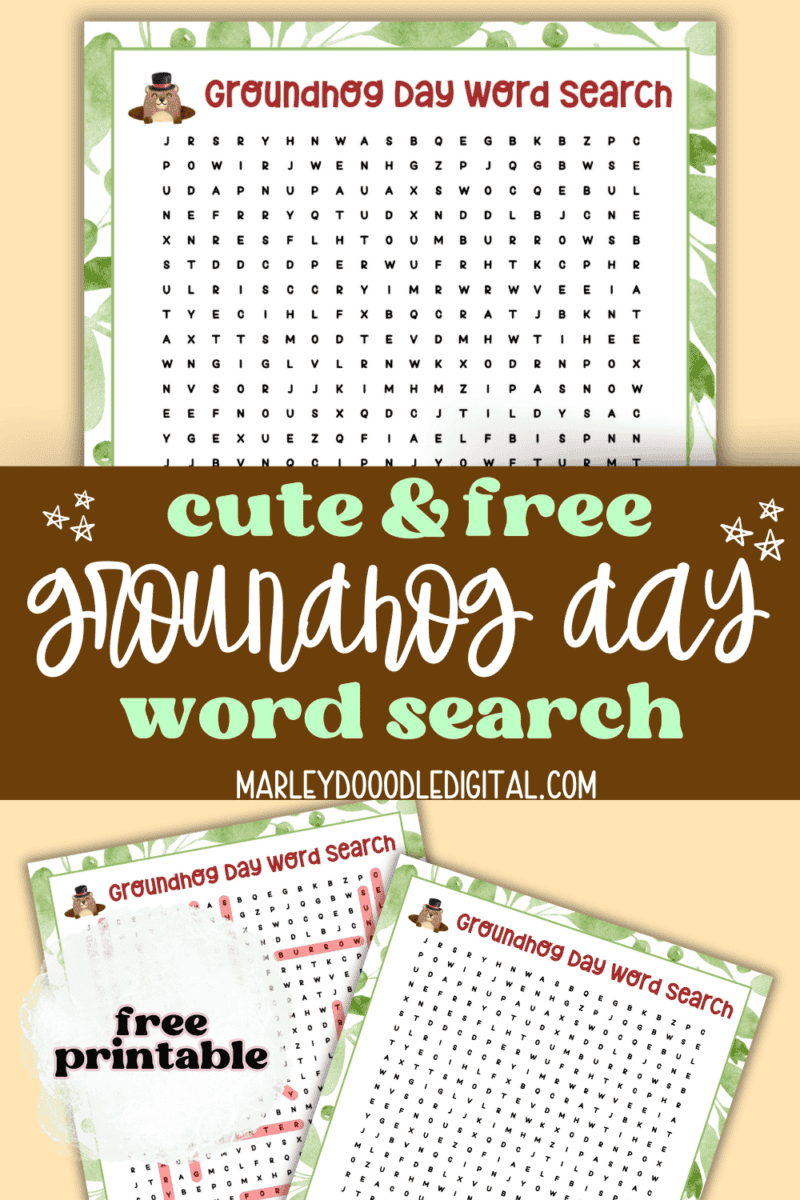 23+ Fun Groundhog Day Activities, Games, and Crafts for Kids! - Marley ...