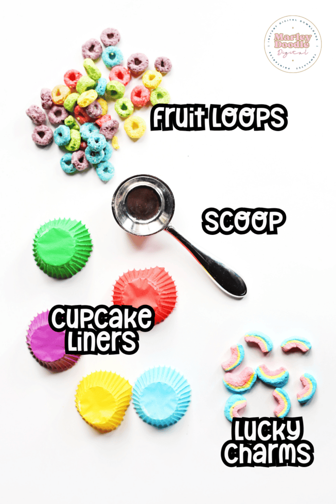Rainbow Color Sorting Sensory Bin for Toddlers - Marley Doodle Digital