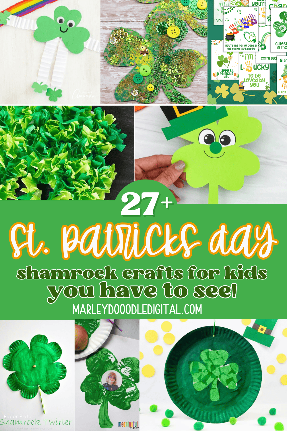 27+ Easy & Fun Shamrock Crafts for Kids and Toddlers - Marley Doodle ...