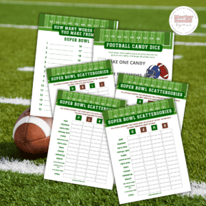 Super Bowl Party Game Bundle (Free Printables) - Marley Doodle Digital