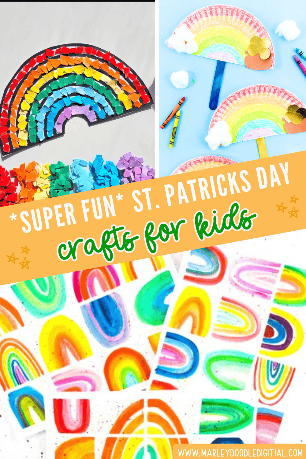 21 Fun and Easy St. Patrick's Day Rainbow Crafts for Kids - Marley ...