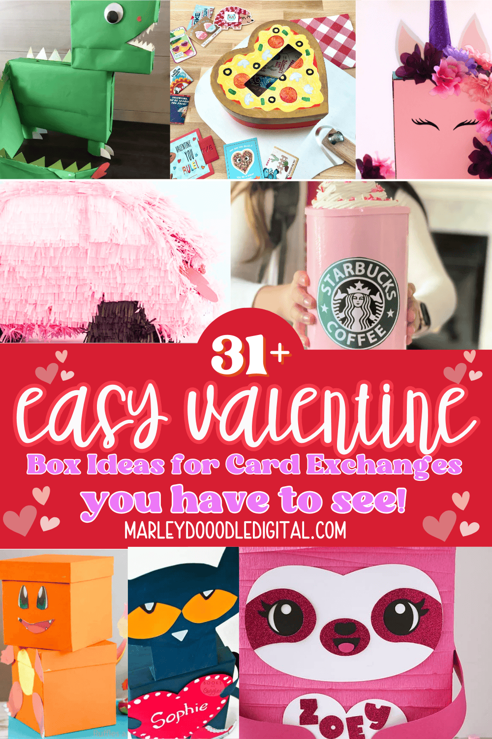 31+ Cutest DIY Valentine's Day Box Ideas - Marley Doodle Digital