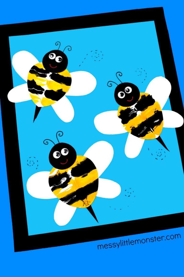 21+ Super Easy Bee Crafts for Kids - Marley Doodle Digital