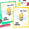 Adorable Bee Handprint and Fingerprint Art (Free Printable) - Marley ...