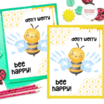 Adorable Bee Handprint and Fingerprint Art (Free Printable) - Marley ...
