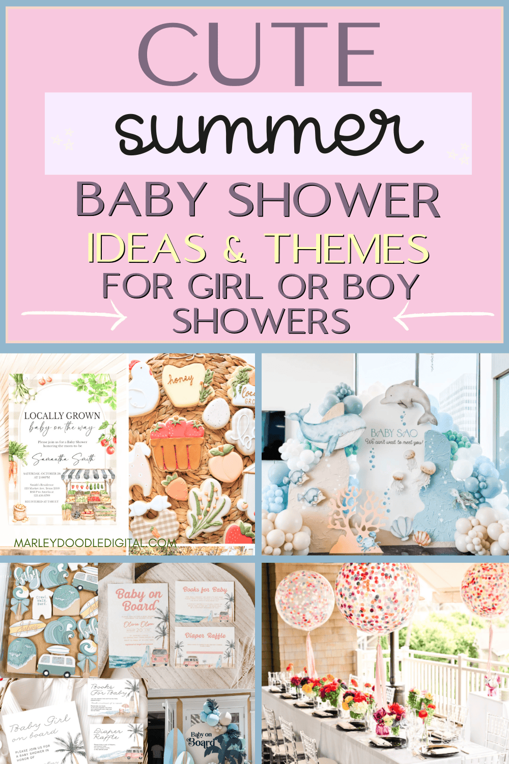 43+ Gorgeous Summer Baby Shower Themes (for Boys and Girls!) - Marley ...