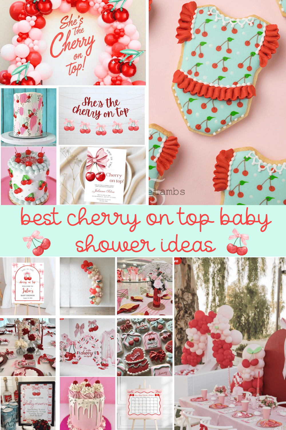 31+ Sweet Cherry On Top Baby Shower Ideas - Marley Doodle Digital