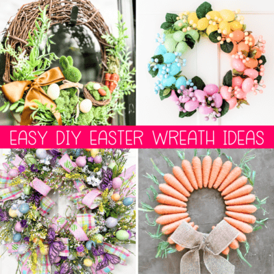 21 Easy & Festive DIY Easter Wreaths - Marley Doodle Digital