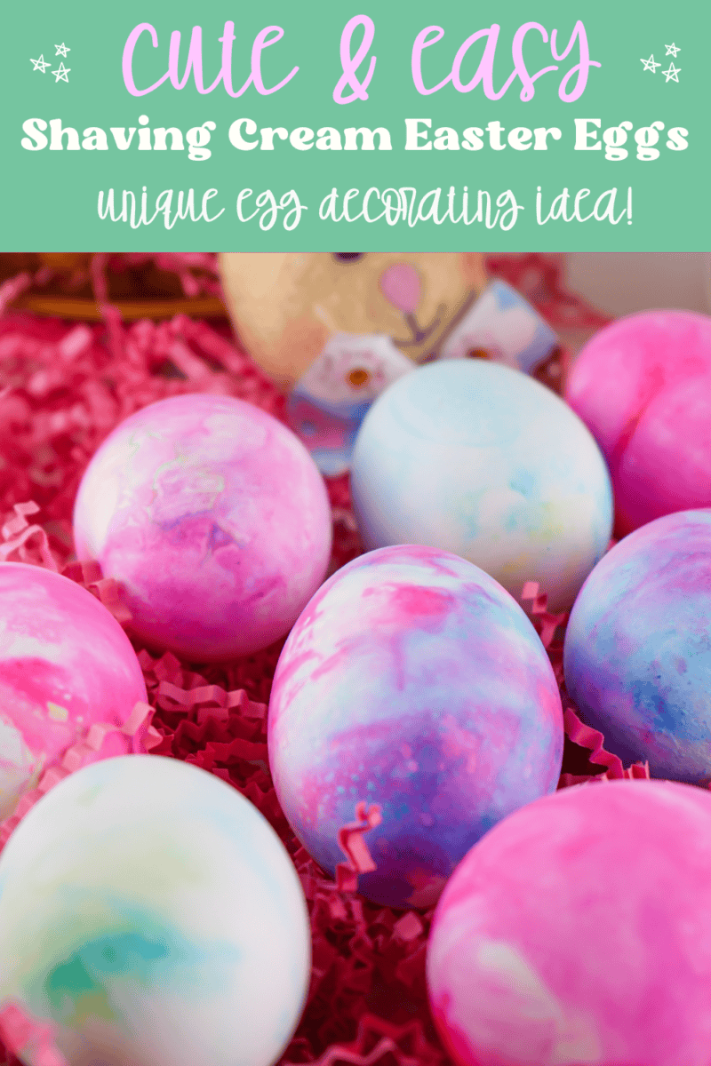 DIY Shaving Cream Easter Eggs - Marley Doodle Digital