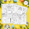 4 Cute and Free Easter Activity Placemats for Kids - Marley Doodle Digital