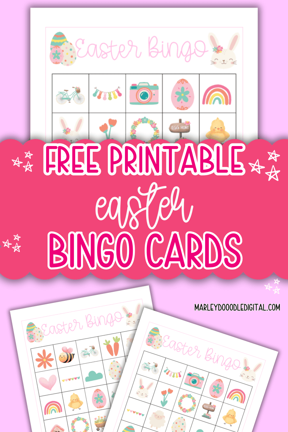 Easter Bingo (Includes 30 Unique Cards!) - Marley Doodle Digital