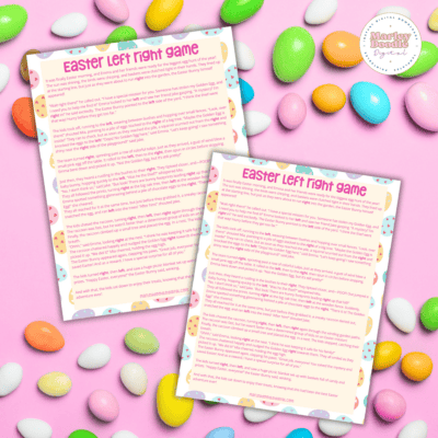 Funny Easter Right Left Story Game - Marley Doodle Digital