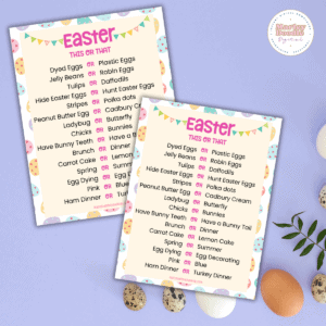 Free Printable Easter This or That Game - Marley Doodle Digital