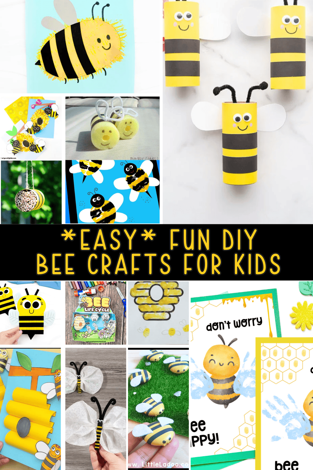 21+ Super Easy Bee Crafts for Kids - Marley Doodle Digital