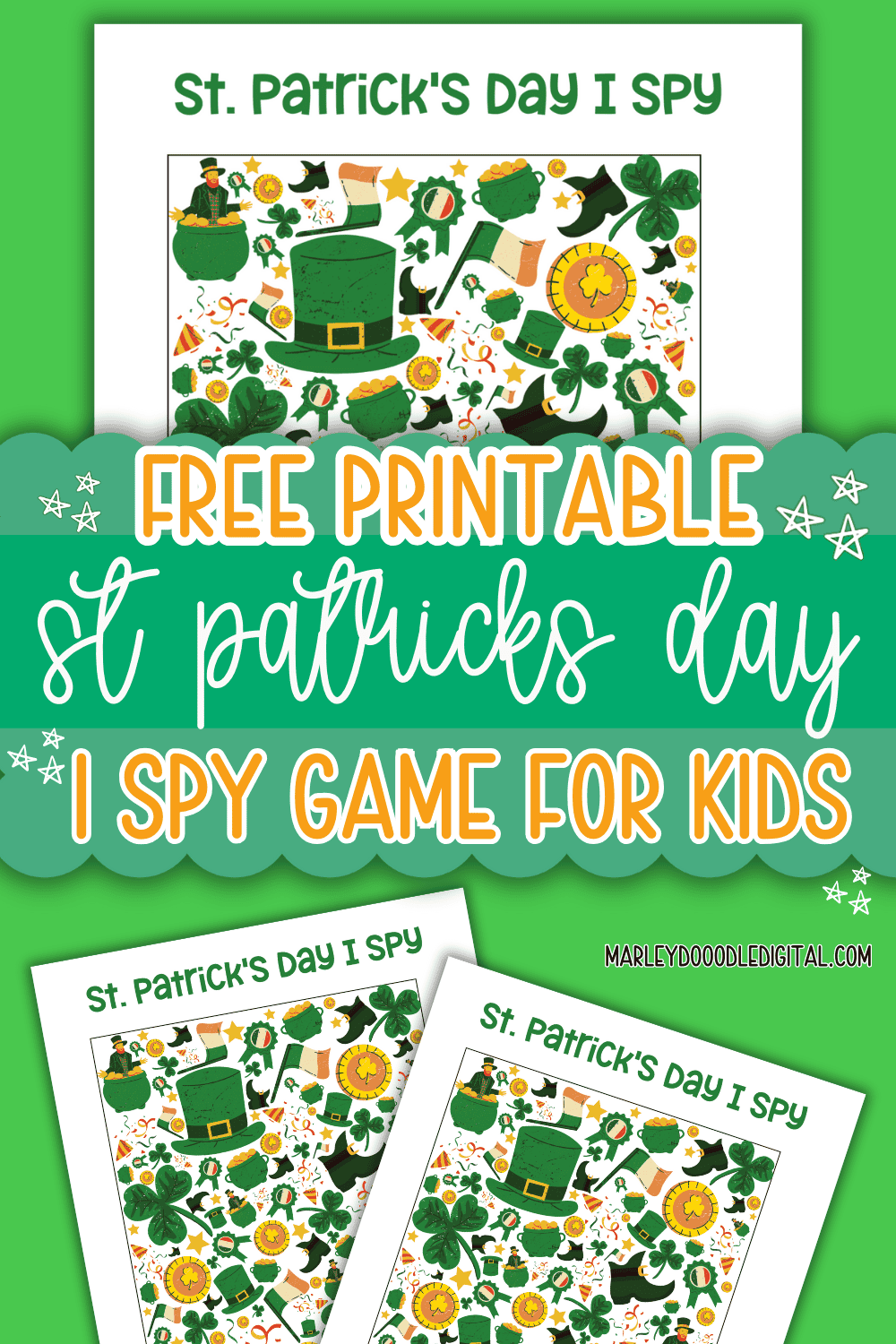 Fun & Easy St. Patrick's Day I Spy Game - Marley Doodle Digital