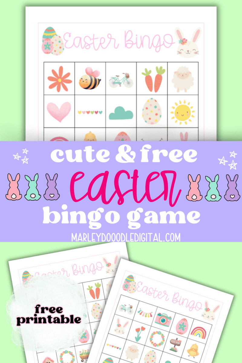 Easter Bingo (Includes 30 Unique Cards!) - Marley Doodle Digital