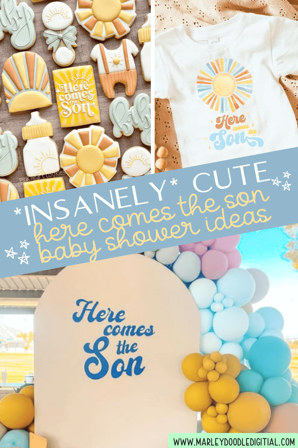 41+ Amazing Here Comes The Son Baby Shower Ideas - Marley Doodle Digital