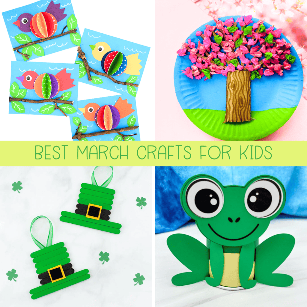 21+ Fun and Easy March Crafts for Kids - Marley Doodle Digital