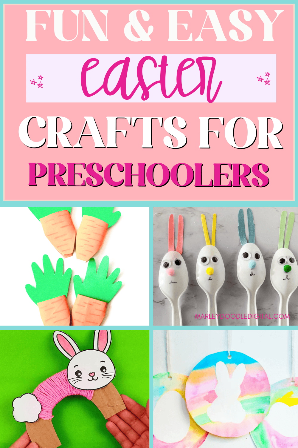 27+ Easy and Fun Easter Crafts for Preschool - Marley Doodle Digital