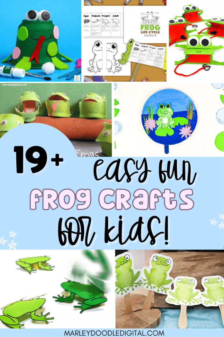 19+ Fun and Easy Frog Crafts for Kids and Preschoolers - Marley Doodle ...