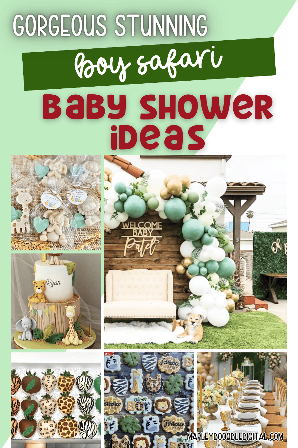 22+ Sweet Boy Safari Baby Shower Ideas (That Are Stunning!) - Marley ...