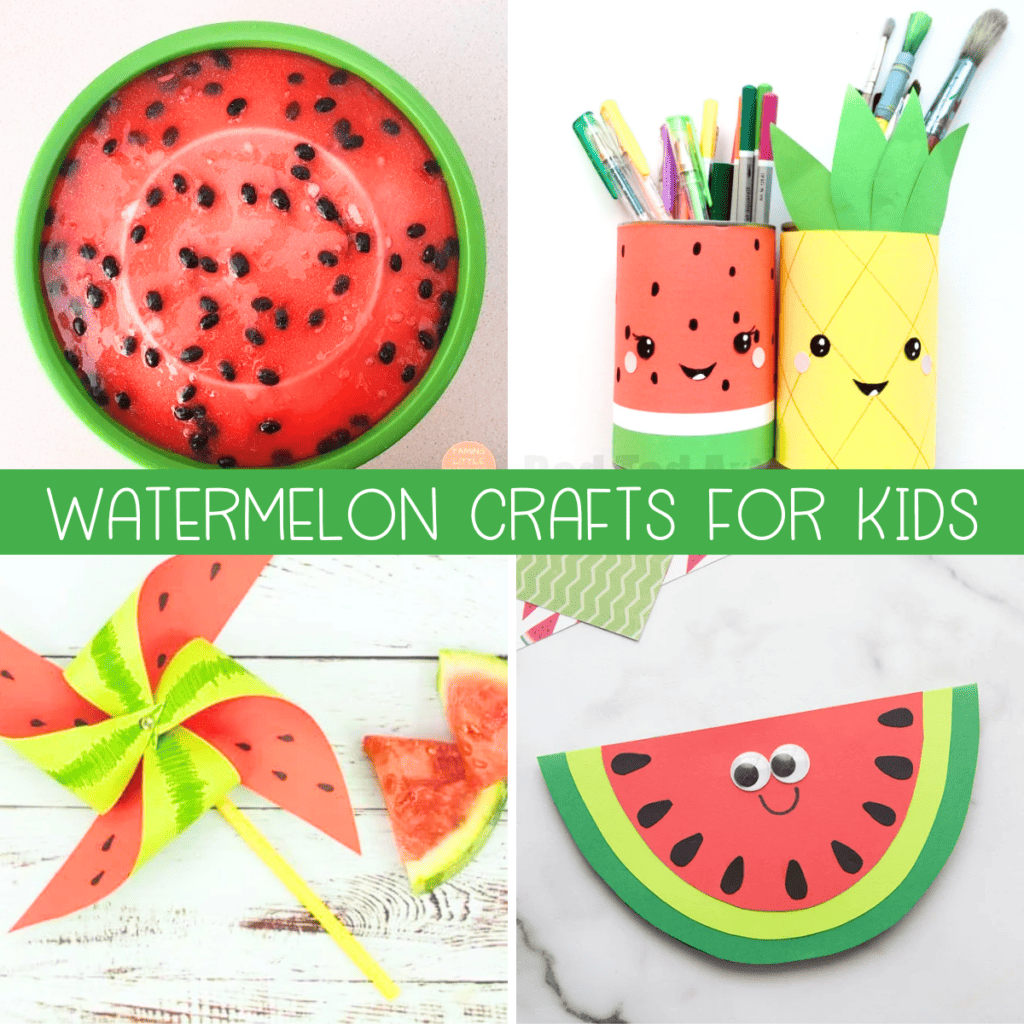 19+ Fun and Easy Watermelon Crafts for Kids - Marley Doodle Digital