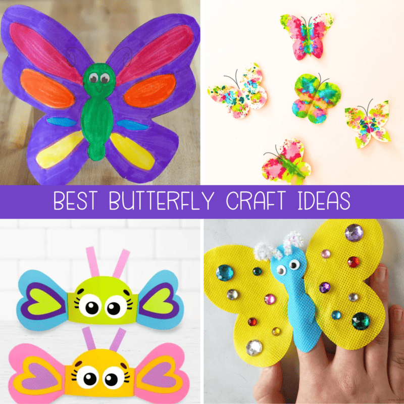 21+ Easy and Fun Butterfly Crafts for Kids - Marley Doodle Digital