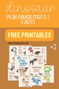 Dinosaur Play Dough Mats & Info Cards for Kids (Free Printables ...