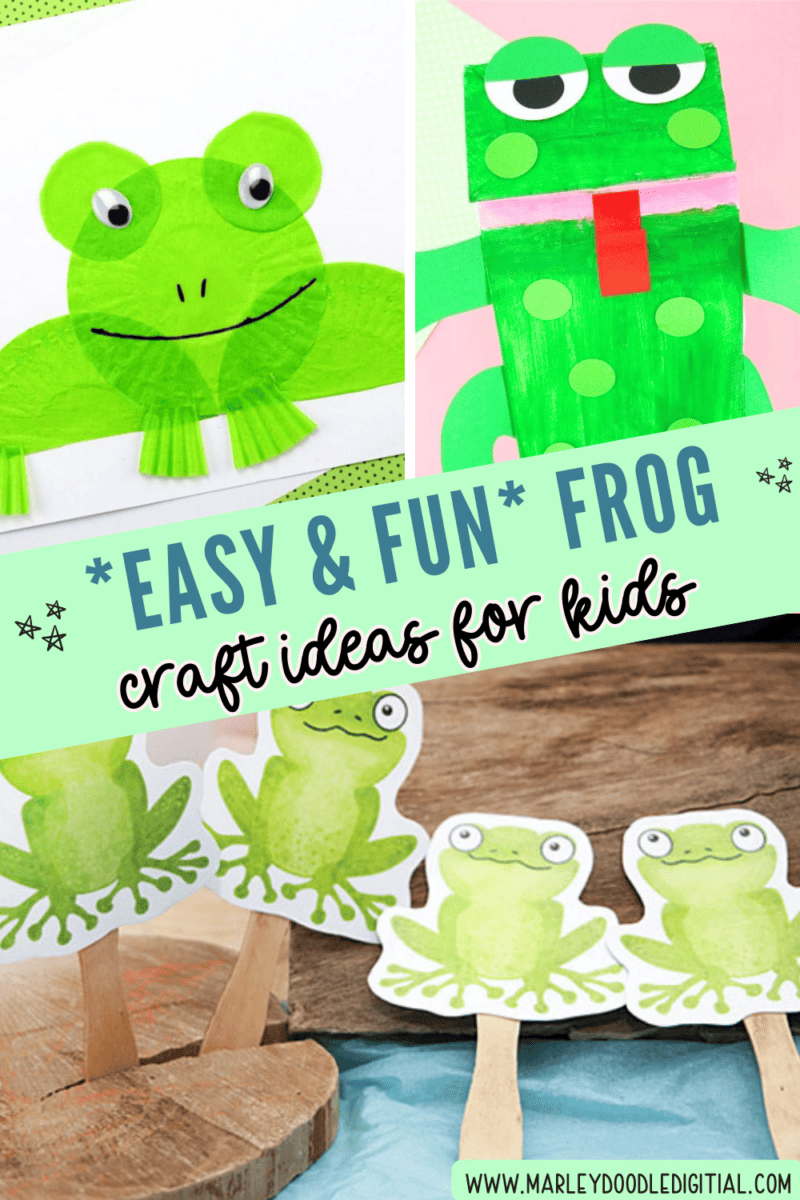 19+ Fun and Easy Frog Crafts for Kids and Preschoolers - Marley Doodle ...