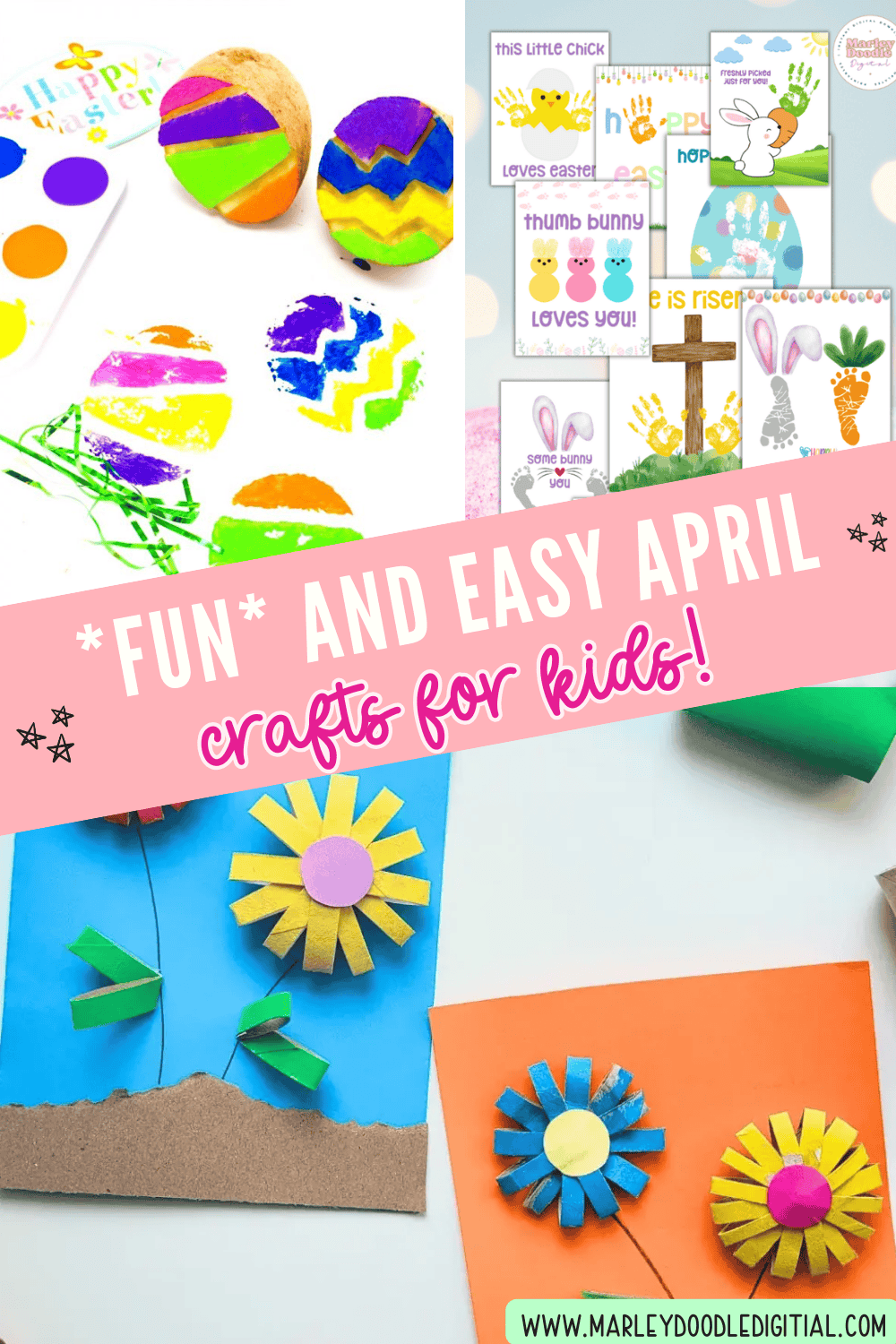 26 Fun and Festive April Crafts for Kids - Marley Doodle Digital