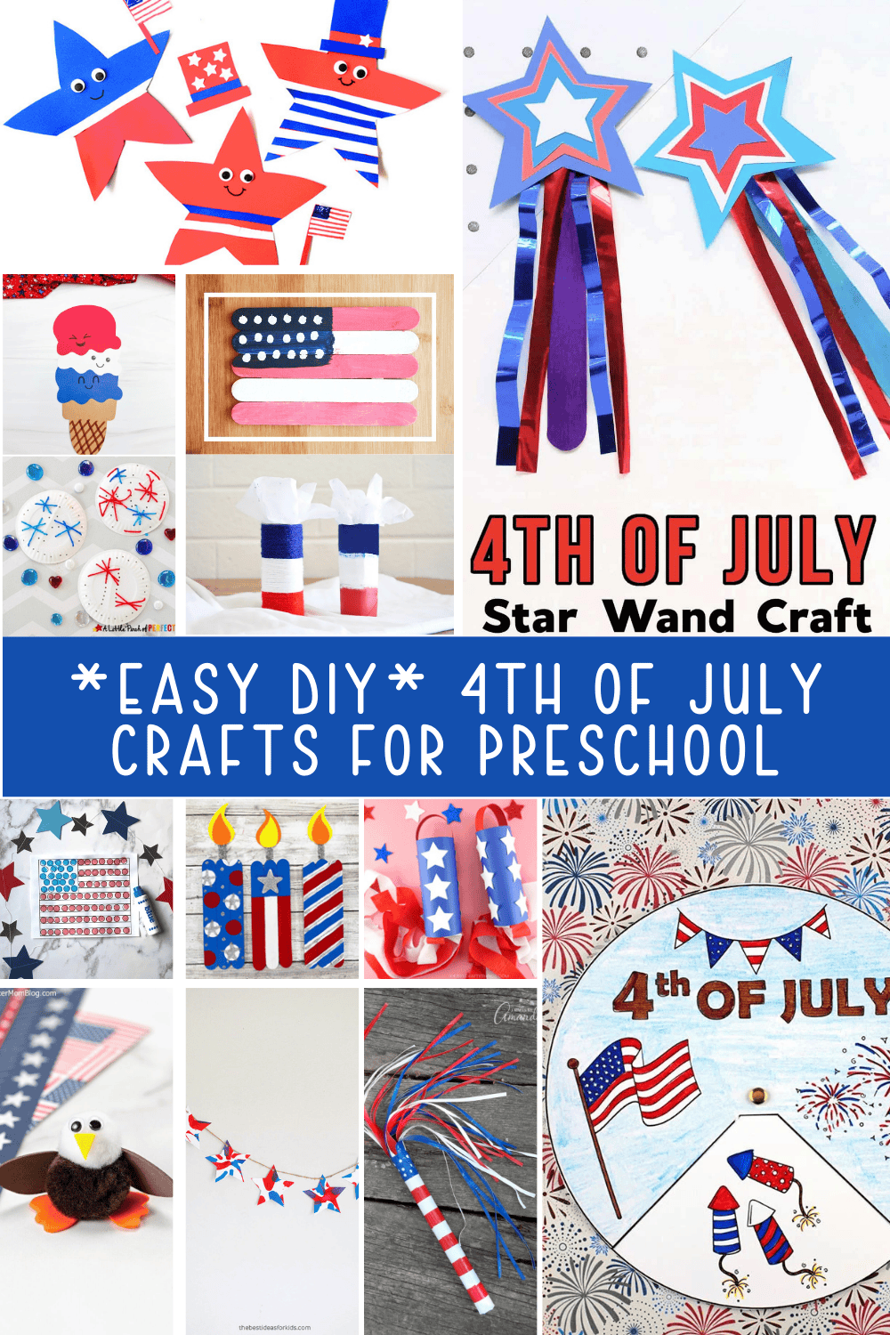 21+ Easy DIY 4th of July Crafts for Kids - Marley Doodle Digital