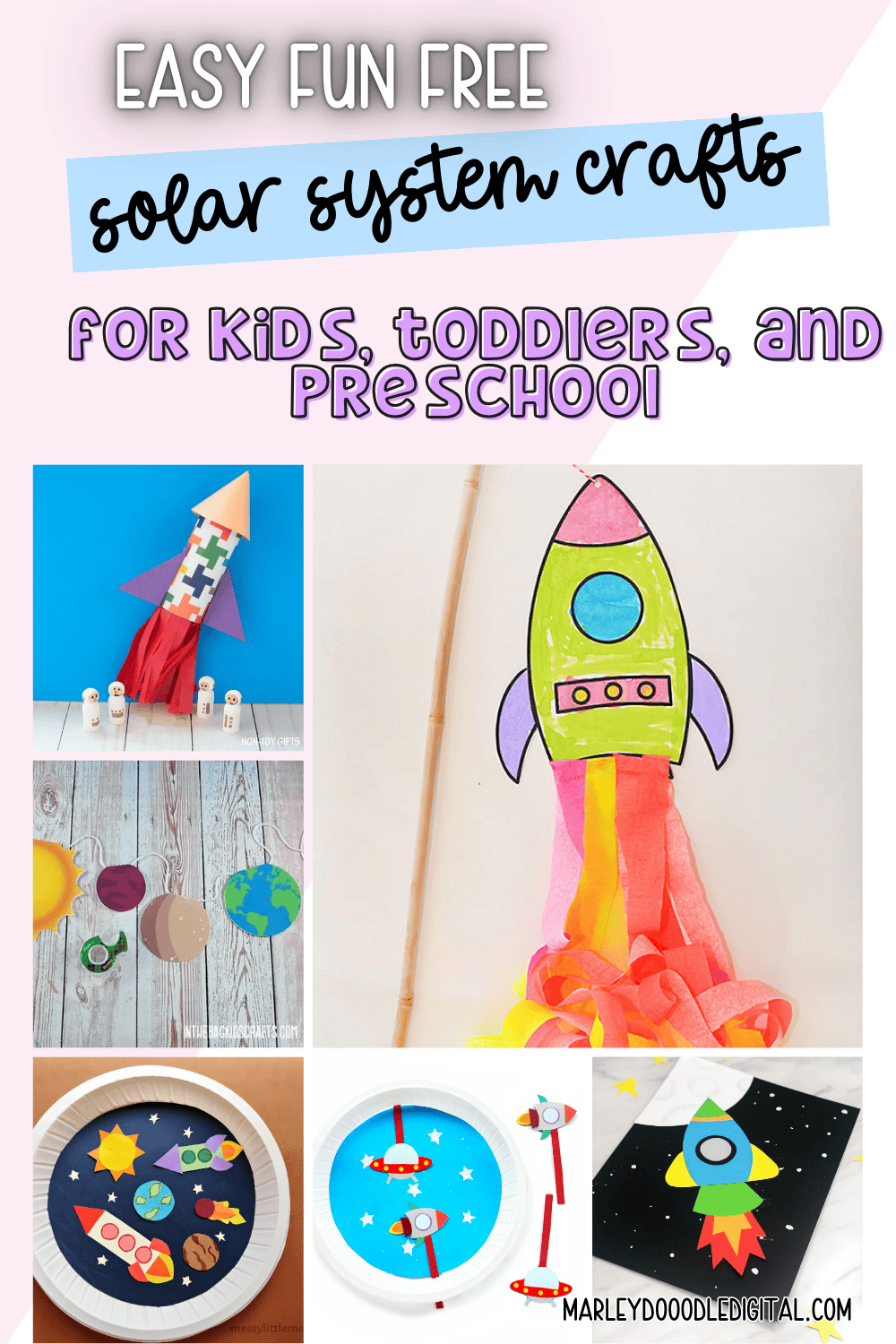 21+ Out of This World Solar System Crafts for Kids - Marley Doodle Digital