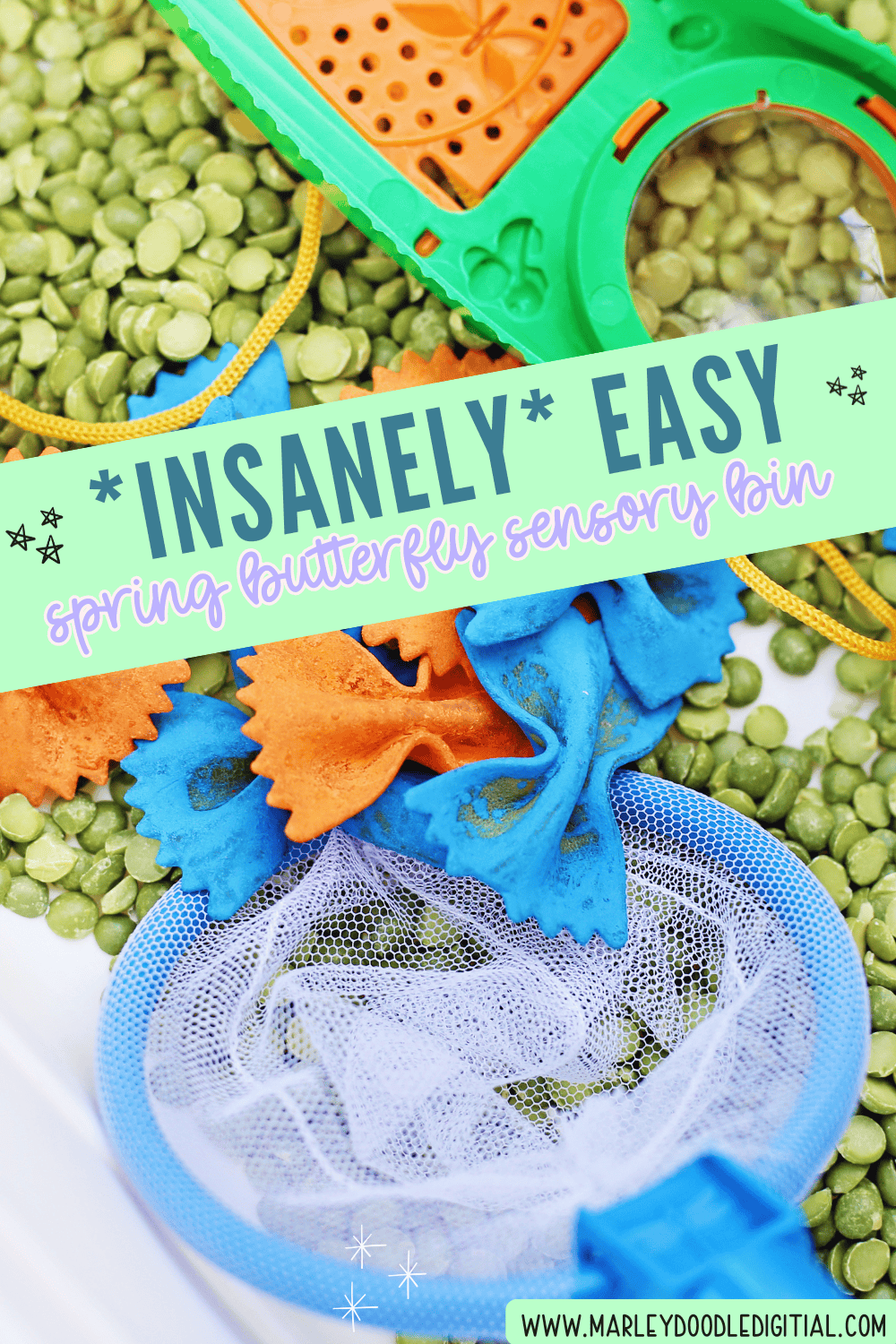 Catching Butterflies Sensory Bin (Easy Spring Idea!) - Marley Doodle ...