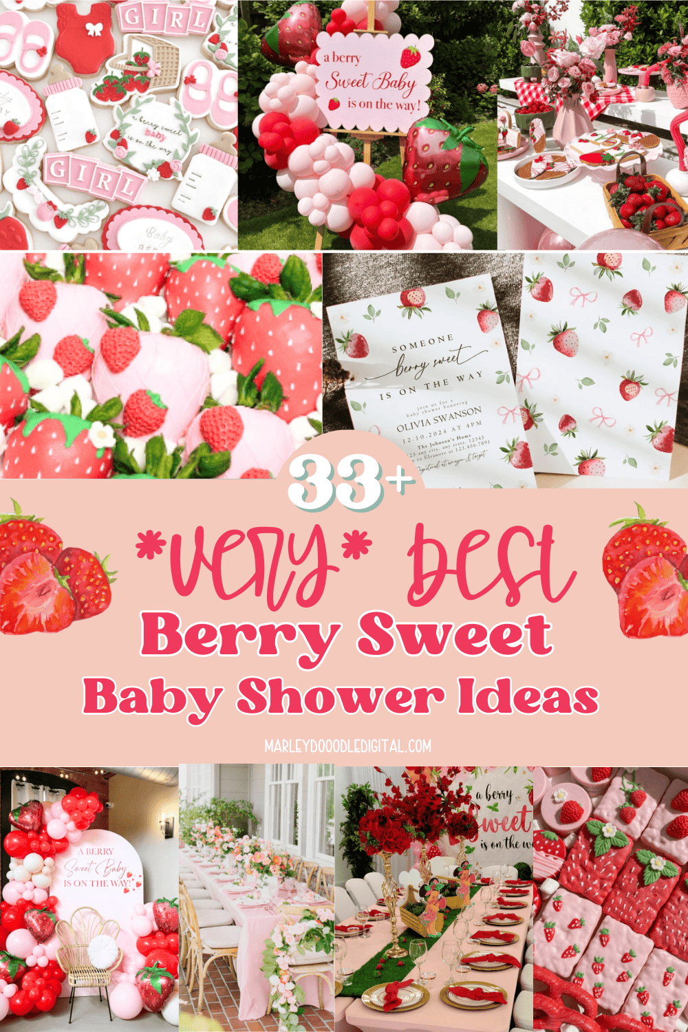 29+ So Berry Sweet Baby Shower Ideas - Marley Doodle Digital