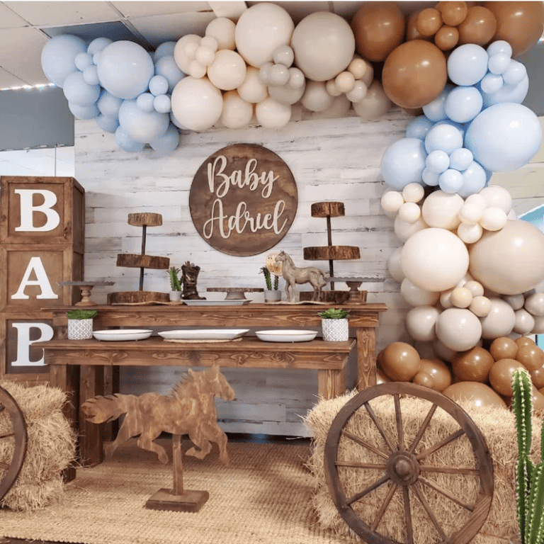 29+ Stunning Rustic Country Baby Shower Ideas - Marley Doodle Digital
