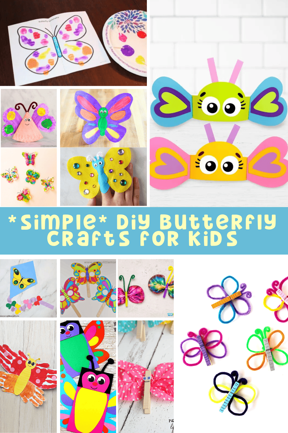21+ Easy and Fun Butterfly Crafts for Kids - Marley Doodle Digital