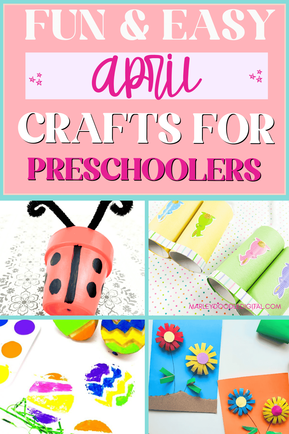 26+ Fun and Festive April Crafts for Kids - Marley Doodle Digital