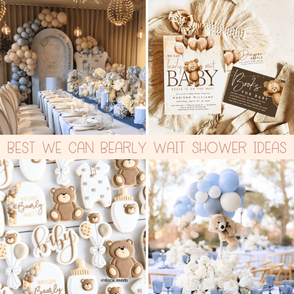 37+ Most Adorable We Can Bearly Wait Baby Shower Ideas - Marley Doodle Digital